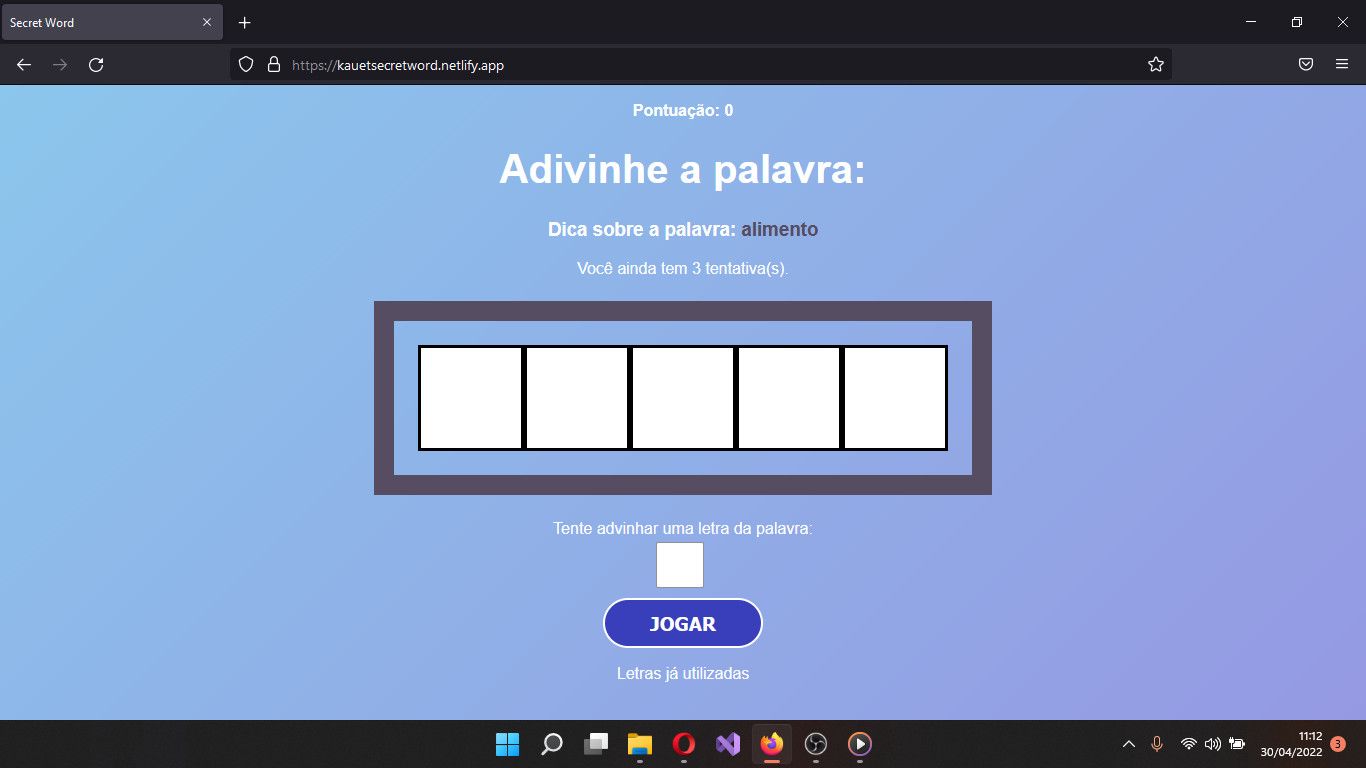 GitHub - KauetSilva/secretword