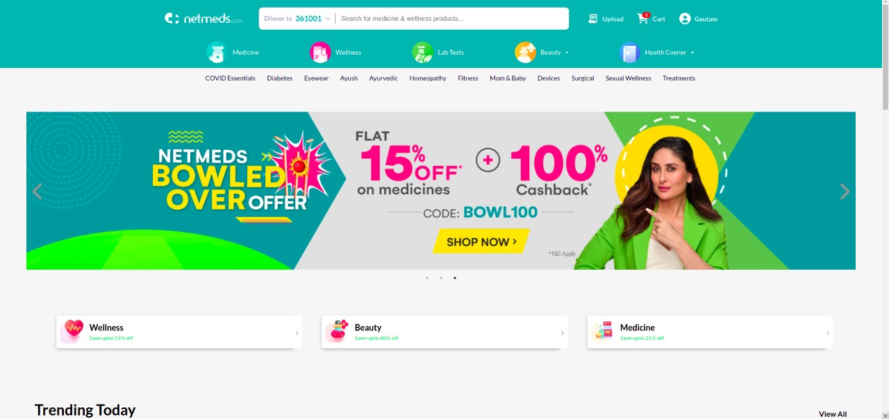 GitHub - AkshayPatil96/Netmeds-Clone: It was a collabrative project at Masai School. Our main ...