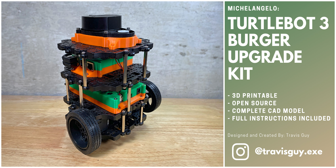 GitHub - travisguy-exe/MICHELANGELO-Turtlebot3-Burger-Upgrade-Kit: A 3D ...
