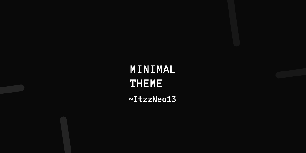 GitHub - ItzzNeo13/Minimal-Theme: A minimal theme for VS code. A for ...