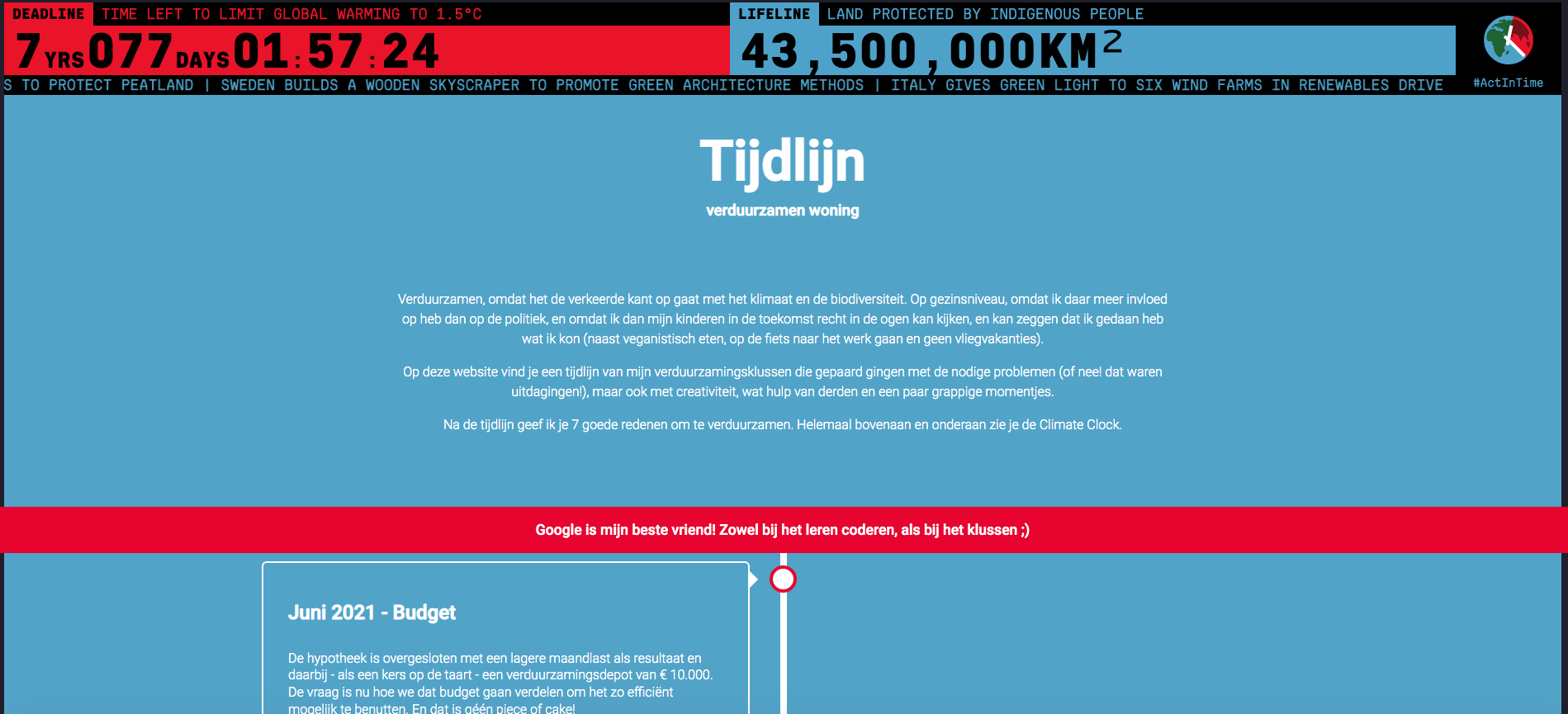 GitHub - dianebk/tijdlijn: eindopdracht NL Leert Door