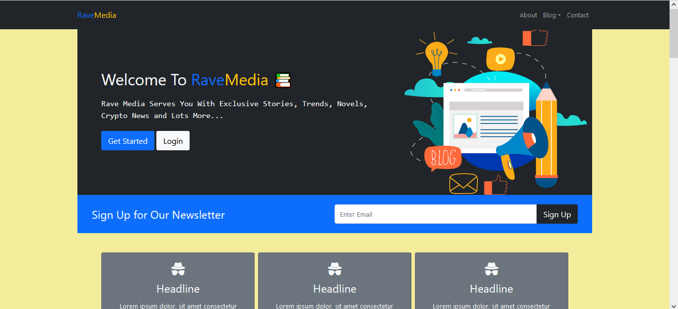 GitHub - devgotech/Rave-Media-Website