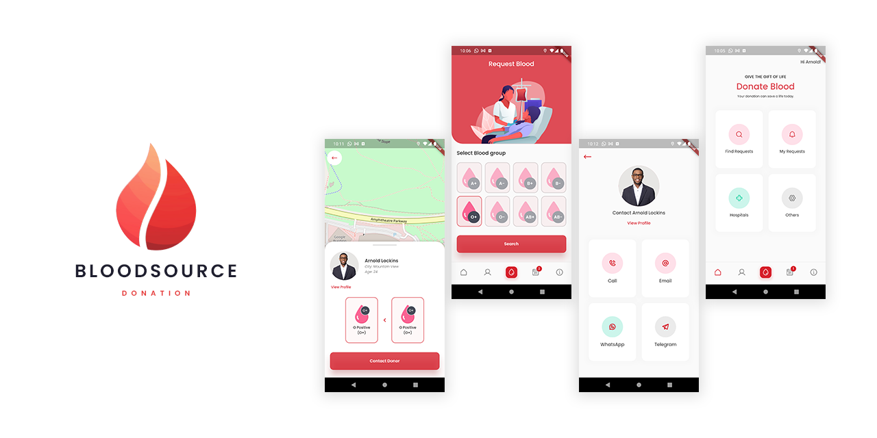GitHub - gettoknowdavid/blood_source_flutter: Blood Source is a Blood Bank mobile application ...