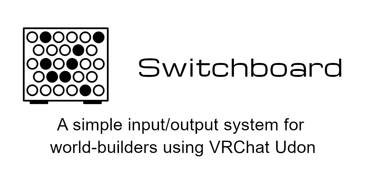 Github Tsacks Switchboard A Flexible Input Output System For World