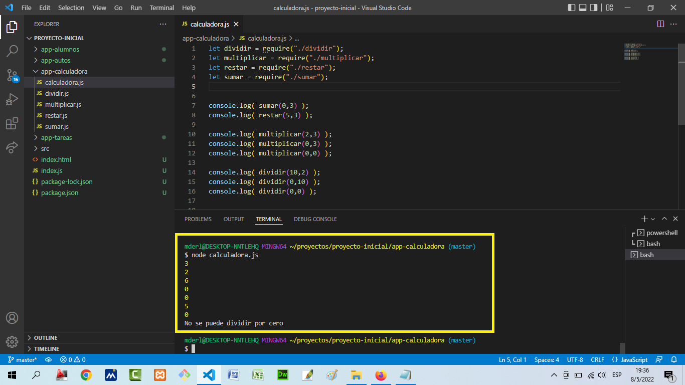 GitHub - mderlich/app-calculadora: practica de calculadora para el ...
