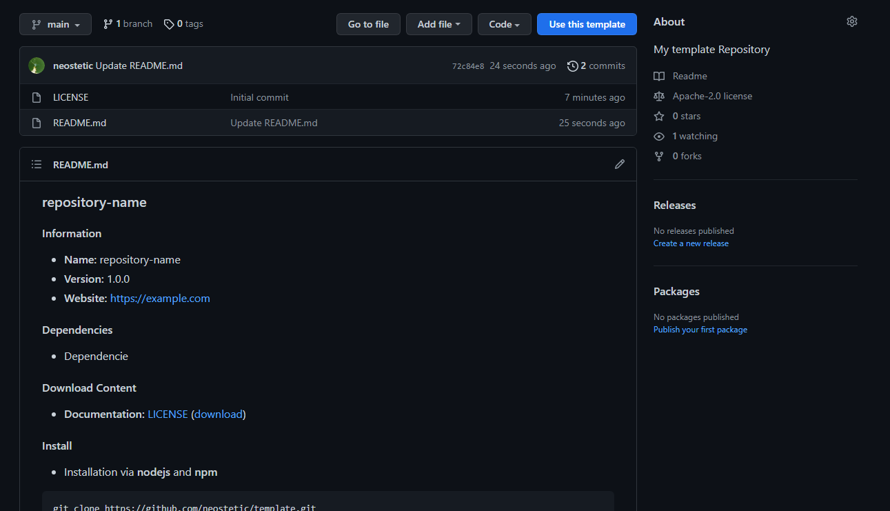 GitHub - neostetic/template: My template Repository