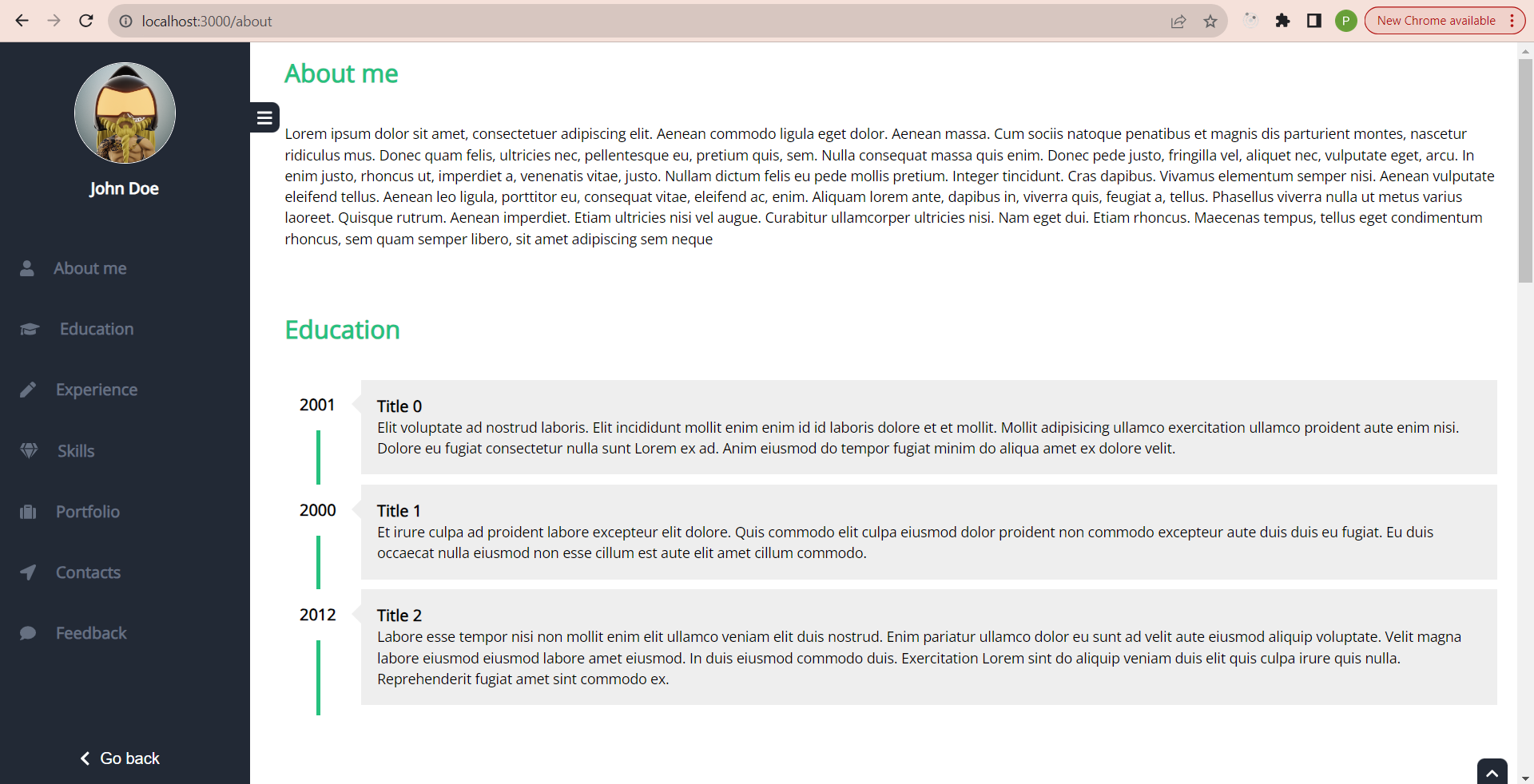 GitHub - stiripo/CV-app: React based application for presenting a ...