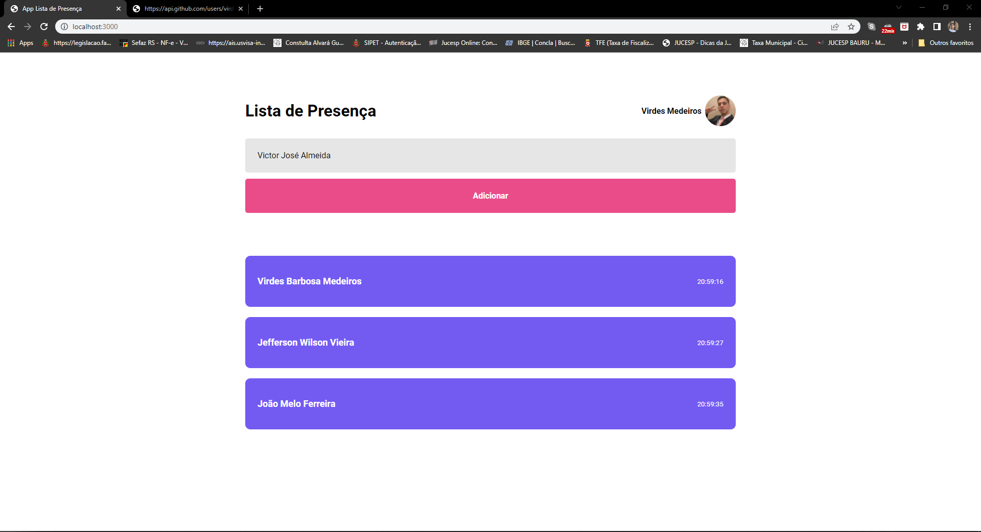 GitHub - Virdes/Lista-de-Presenca