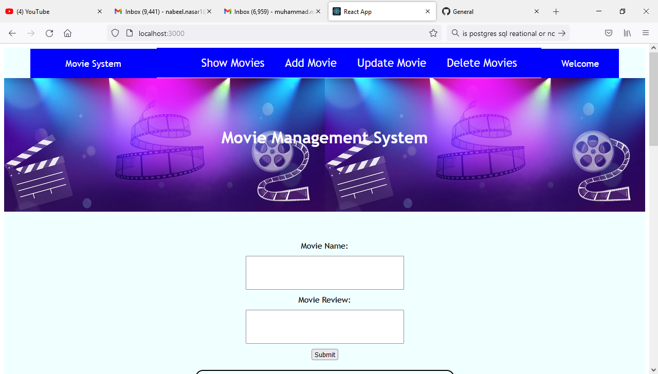 GitHub - nabeel1/MovieSystem-in-React-JS-Node-JS-MYSQL-: This is Movie ...