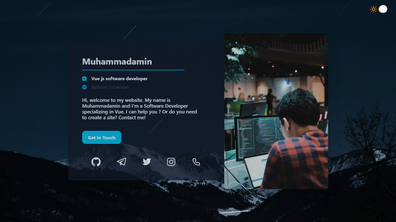 GitHub - hakimov-dev/profile-card: Your profile card. This app for ...