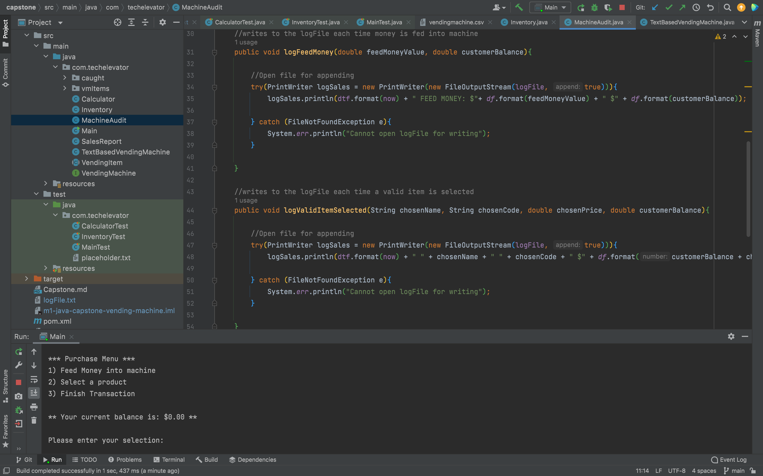 GitHub - shanarussell/text_based_vending_machine: Capstone project #1 ...