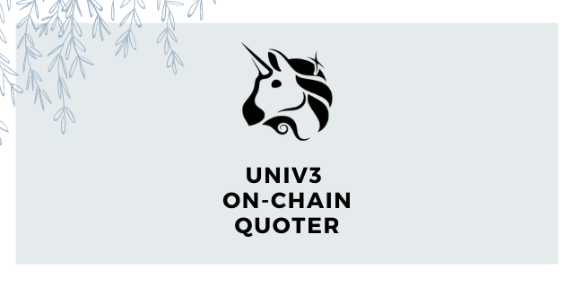 GitHub - Ithil-protocol/Uniswap-V3-Quoter: On-chain spot and time-weighted quoter for UniswapV3