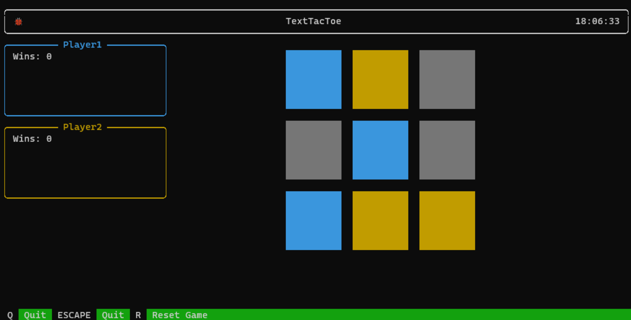 GitHub - JoseAndresMedina/TextTacToe: A TUI to play TicTacToe. Built ...