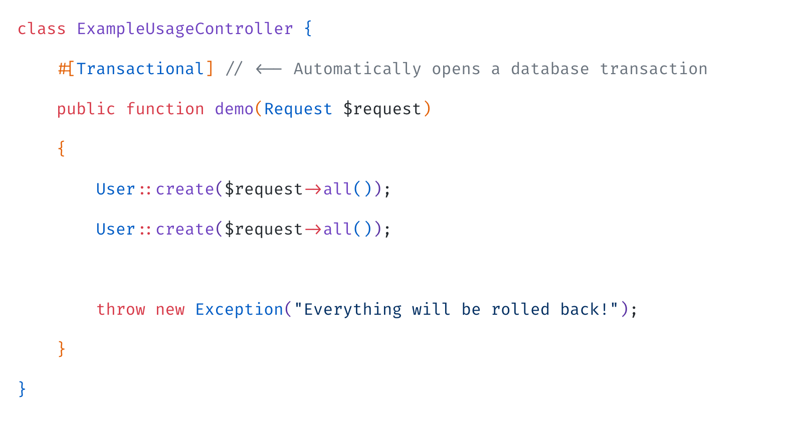 GitHub - NiclasvanEyk/laravel-transactional-controllers: Effortlessly ...