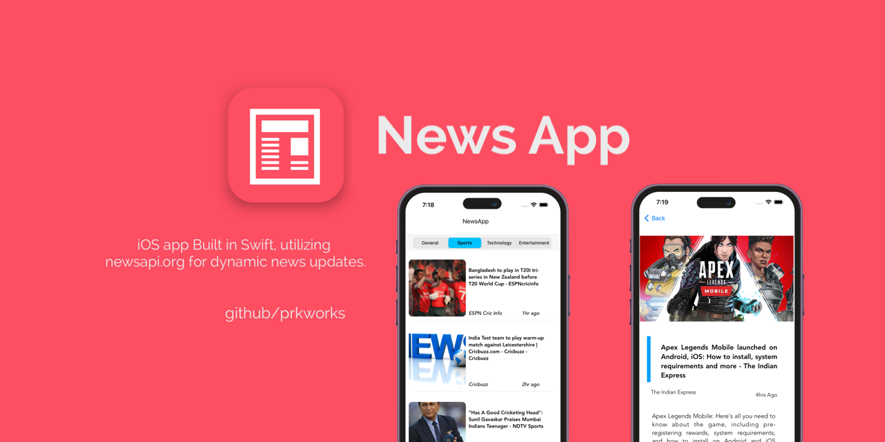 GitHub - PRKWorks/News-App: News App - iOS app Built in Swift ...