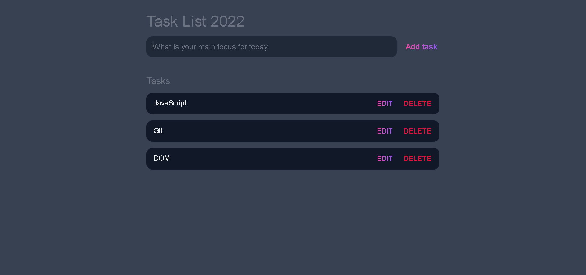 GitHub - mihailkanev/Todo-List: Todo List with JS/DOM