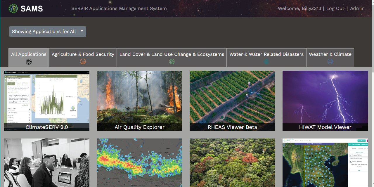 GitHub - SERVIR/SAMS: This application is a management system built to ...