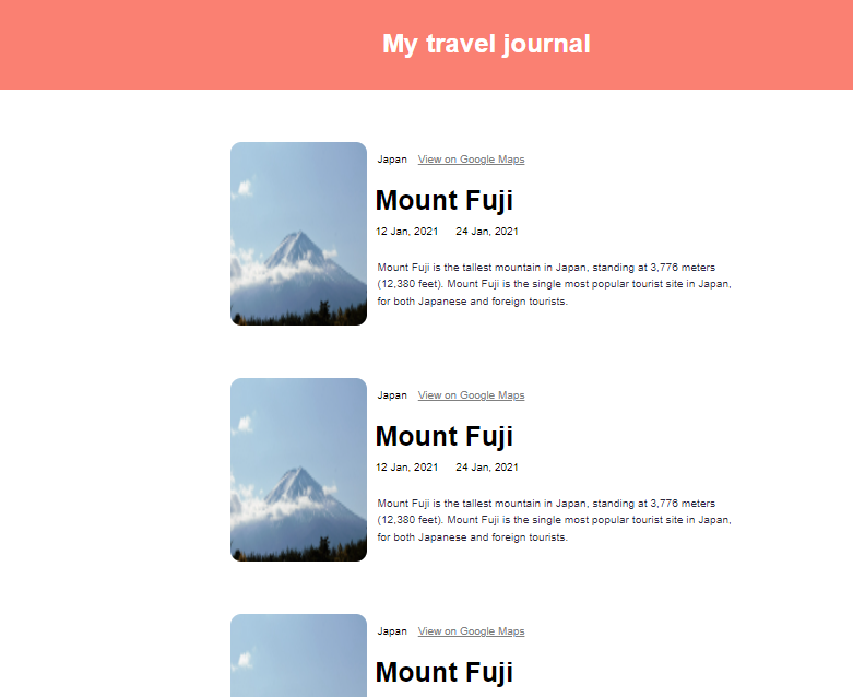 GitHub - FranciscoJGo/travel-journal: This is an example of a travel ...