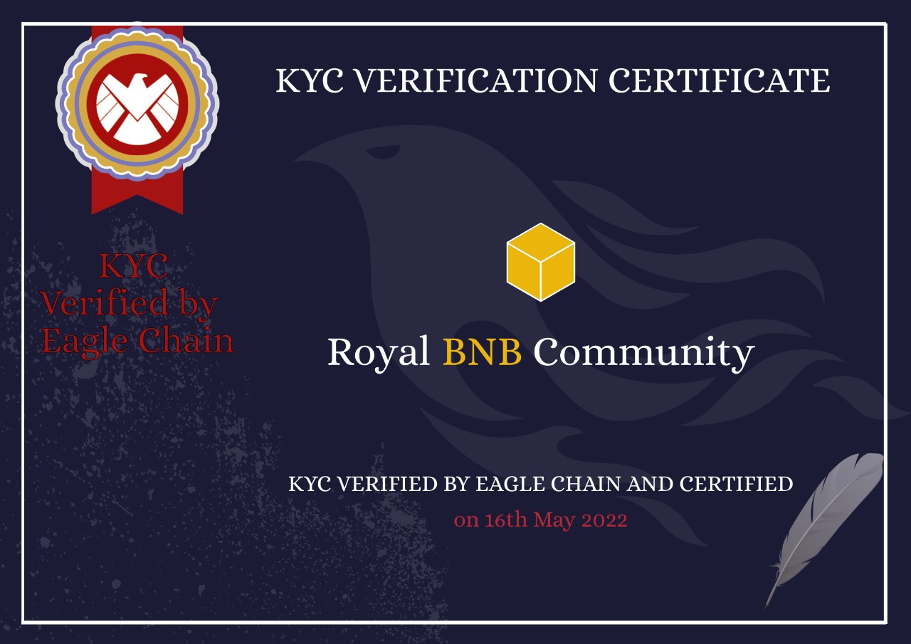 GitHub - Eagle-Chain-Audit/KYC: Royal BNB Community KYC Certificate By ...