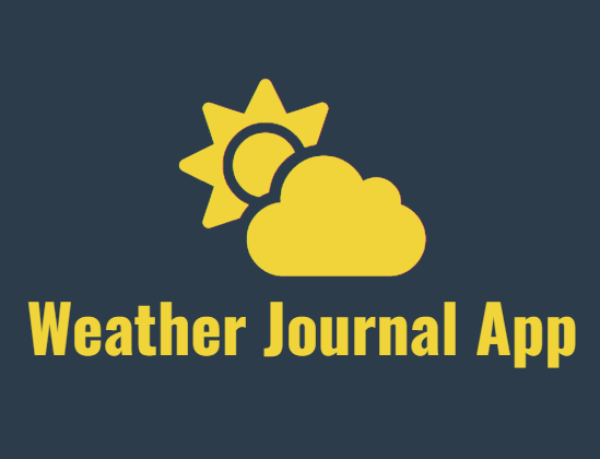 GitHub - blacksnowsoon/weather-journal-app