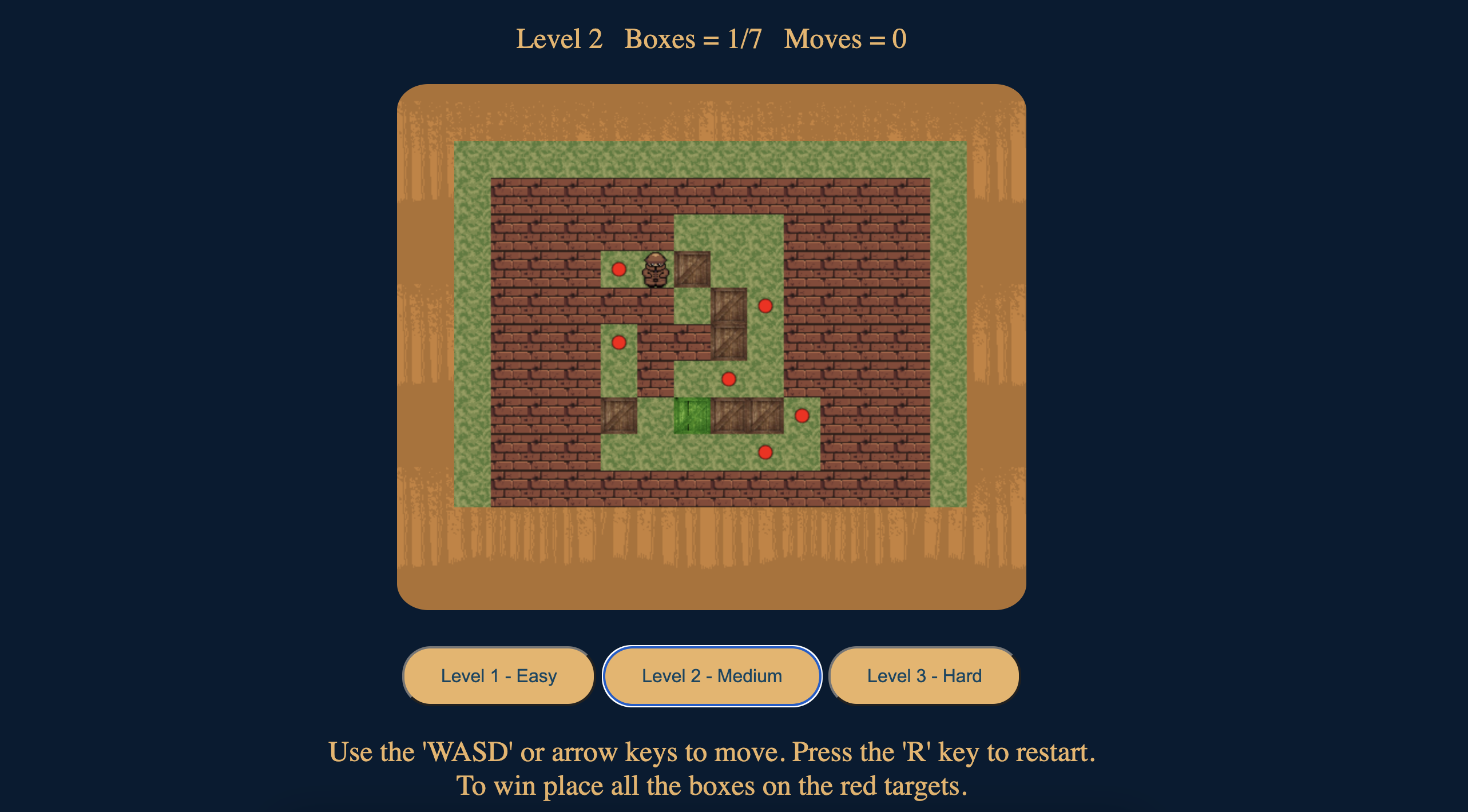GitHub - cianbyrne00/Sokoban-Game: Classic Japanese Puzze Game