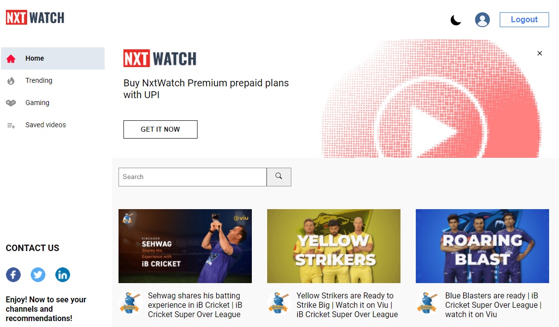 GitHub - SandeepRajGanji/NxtWatch-App