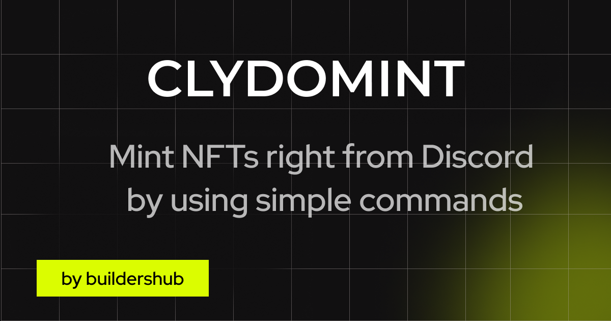GitHub - buidler-hub/clydomint