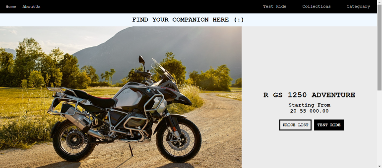 GitHub - ShadYBhai/BikeForLife: BikeForLife - UI created using Vanilla ...