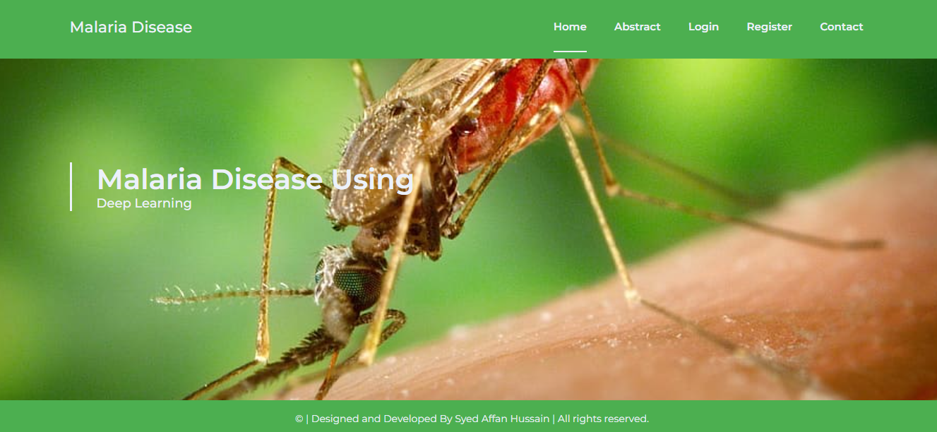 Github Syedaffan10web Based Malaria Detection This Is A Web Based