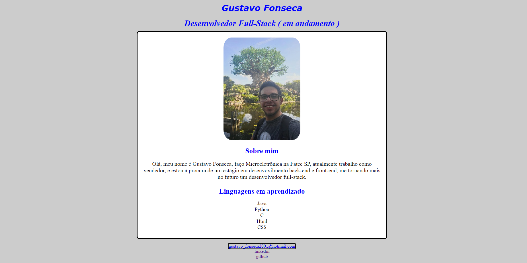 GitHub - GustavoFons/Projeto-Site-Pessoal: Criado para praticar os ...