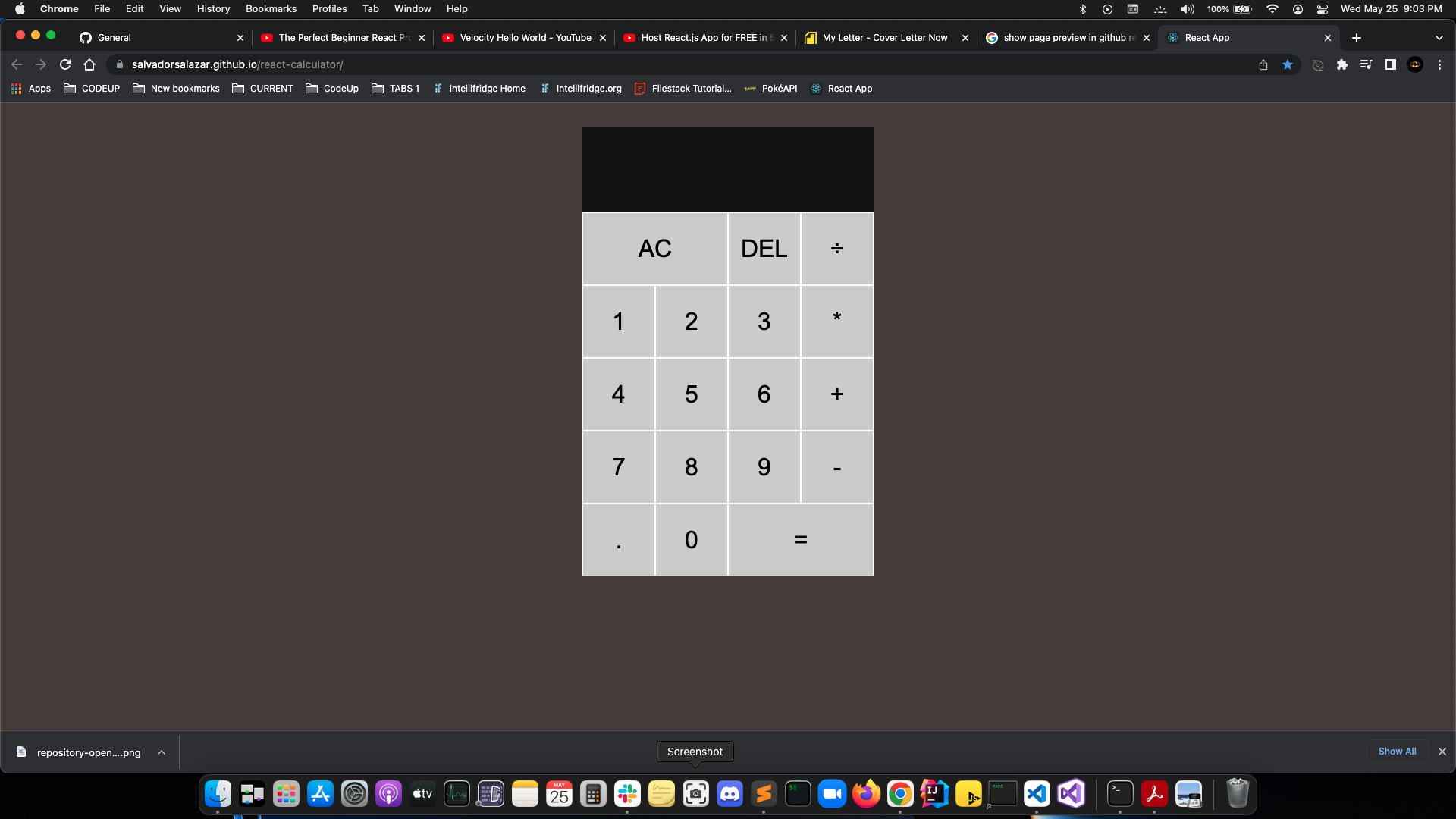 GitHub - salvadorsalazar/react-calculator