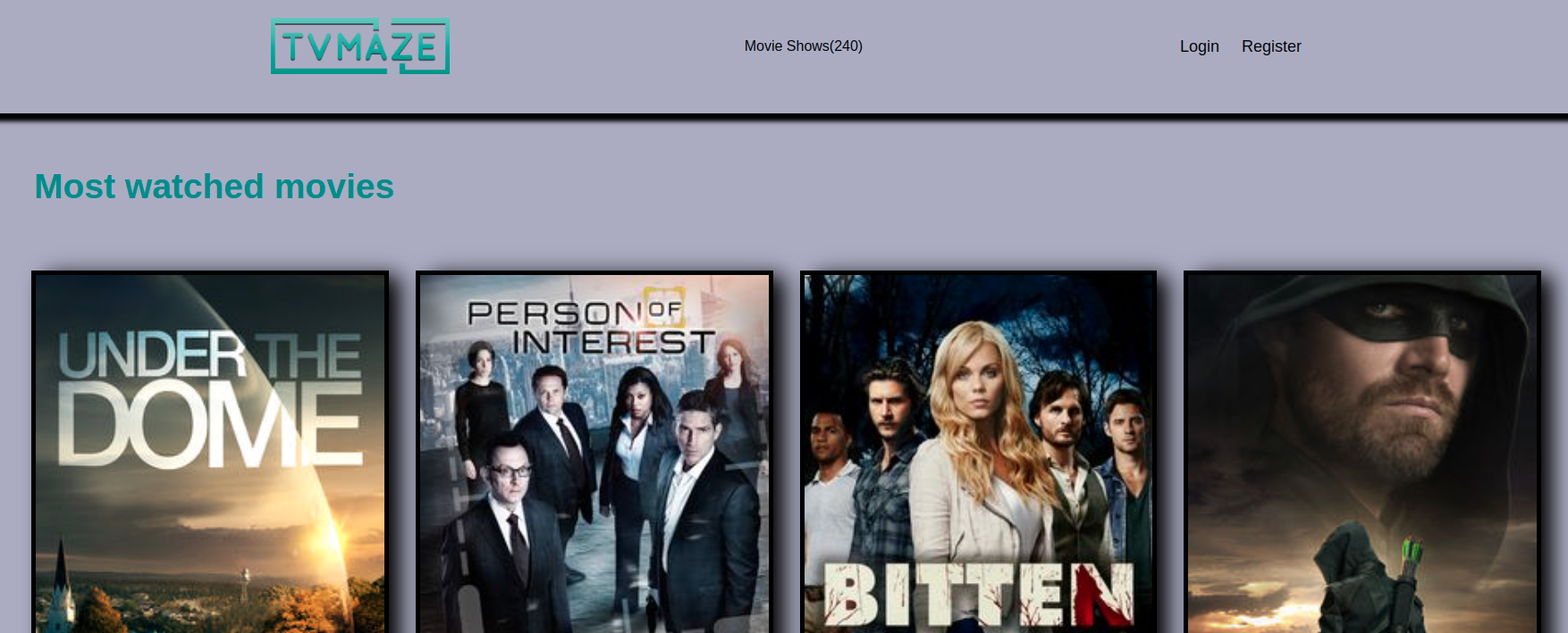 GitHub - yayner2002/Tv-Show-Web-App: Js Group Project made by a team of ...