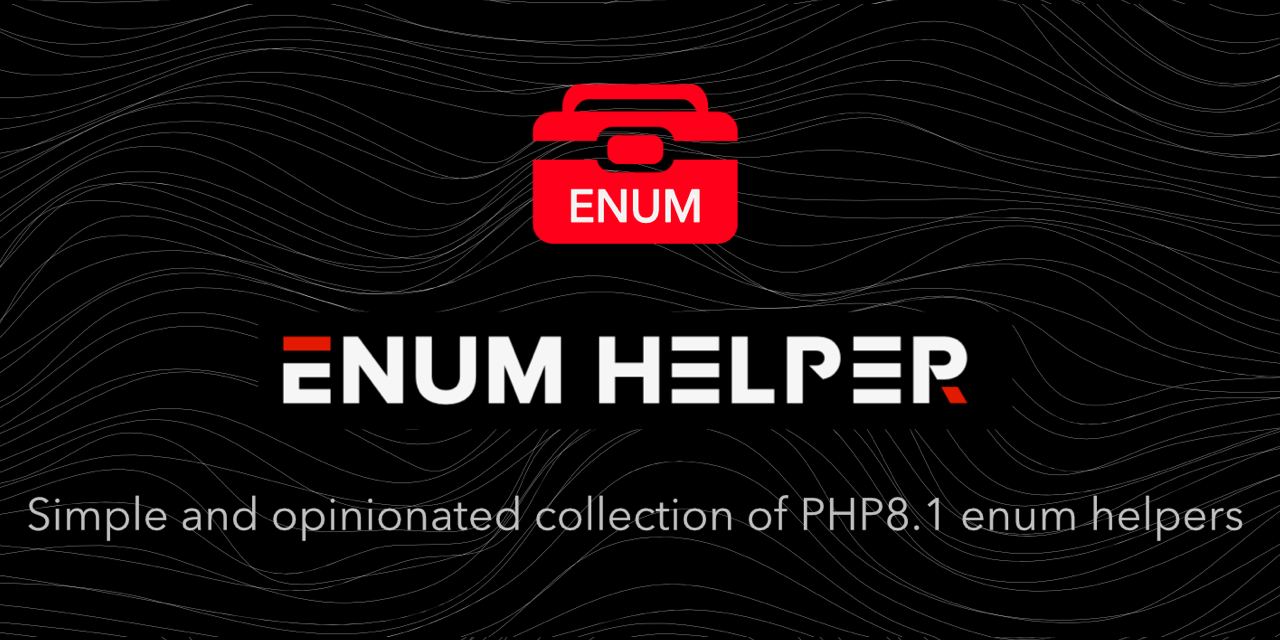 GitHub - datomatic/enum-helper: Simple opinionated framework agnostic PHP 8.1 enum helper