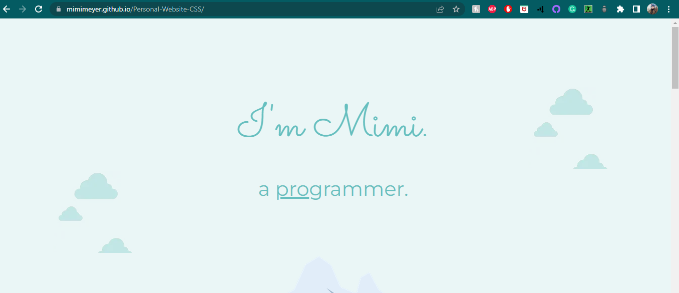 GitHub - MimiMeyer/Personal-Website-CSS: