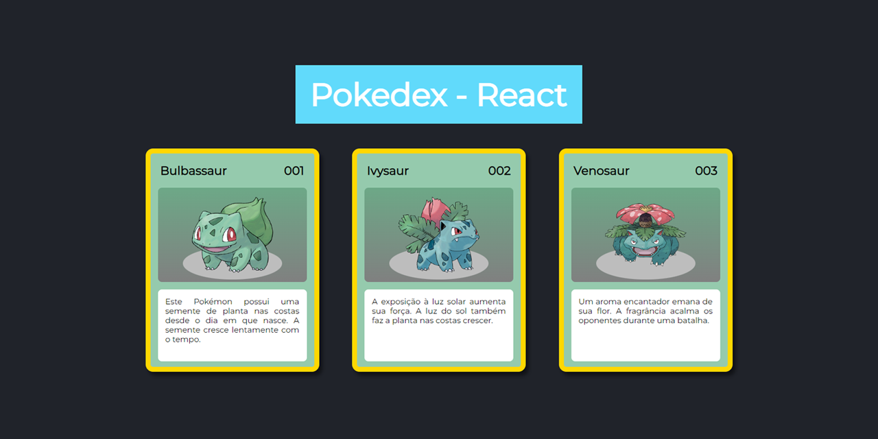 GitHub - joselgmont/pokedex-react: Catálogo Pokémon utilizando React