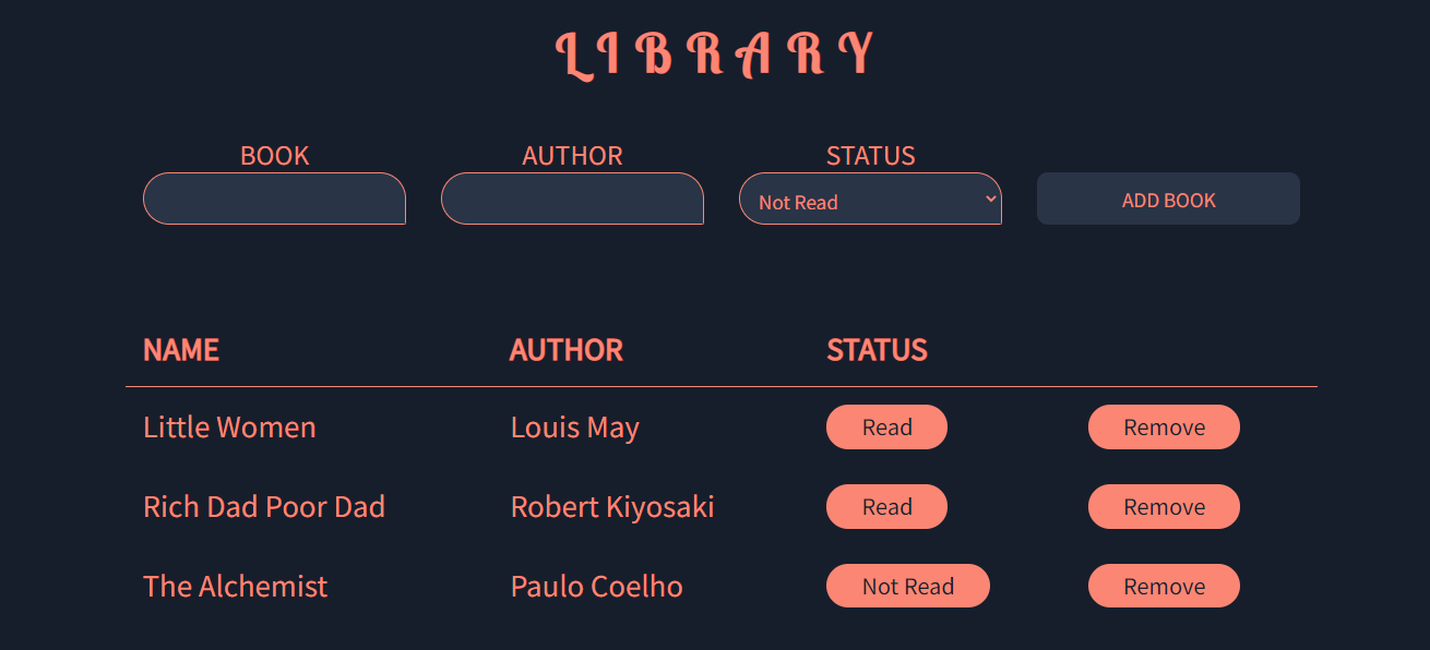 GitHub - Ruchita1010/library: Library for TheOdinProject