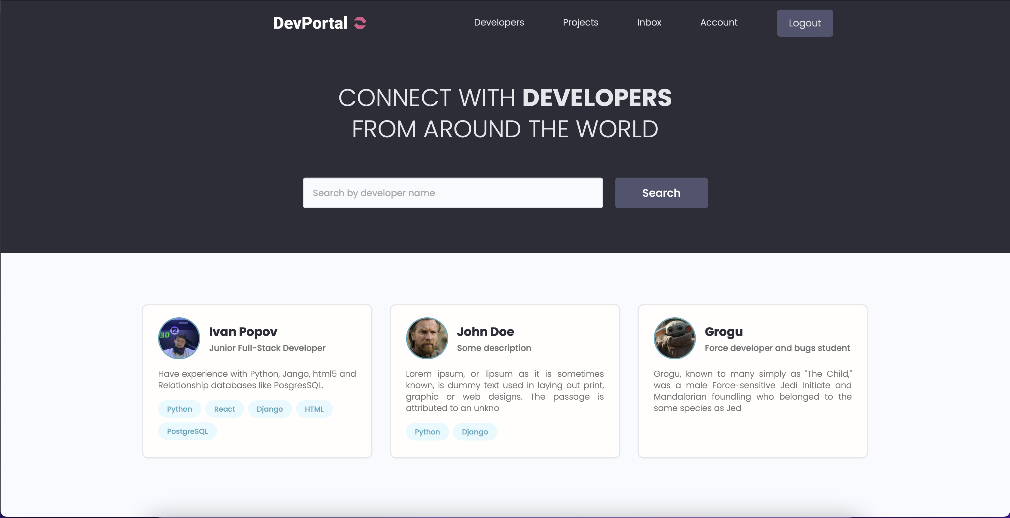 GitHub - impopov/devportal