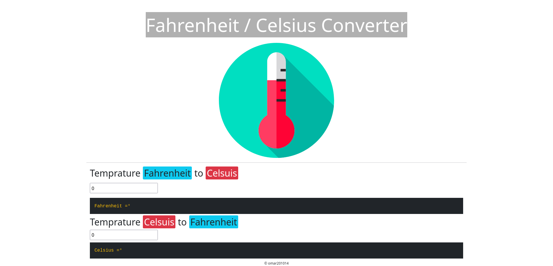 GitHub - omar201014/Fahrenheit---Celsius-Converter: A simple ...
