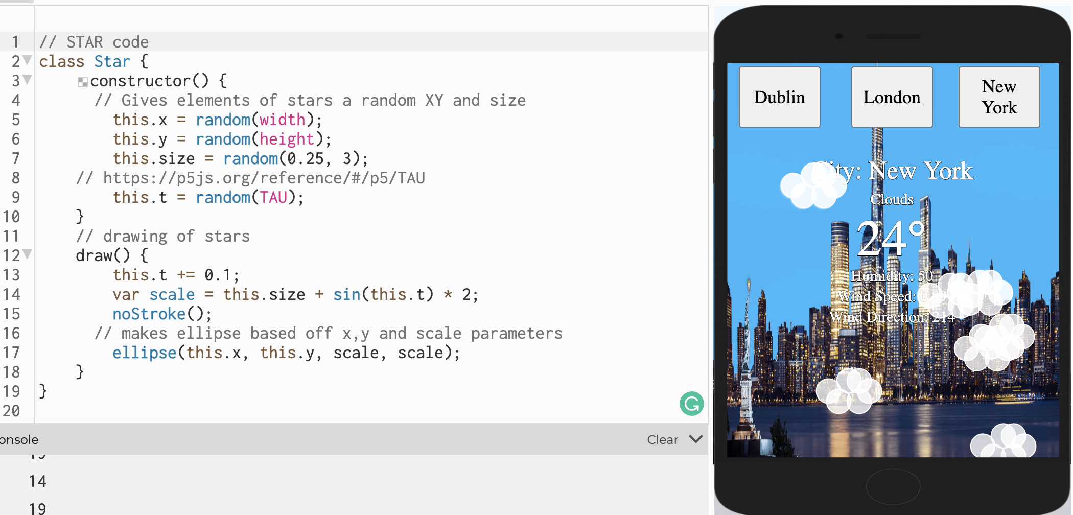 GitHub - BryanAgarUCD/Weather-API-APP-P5JS