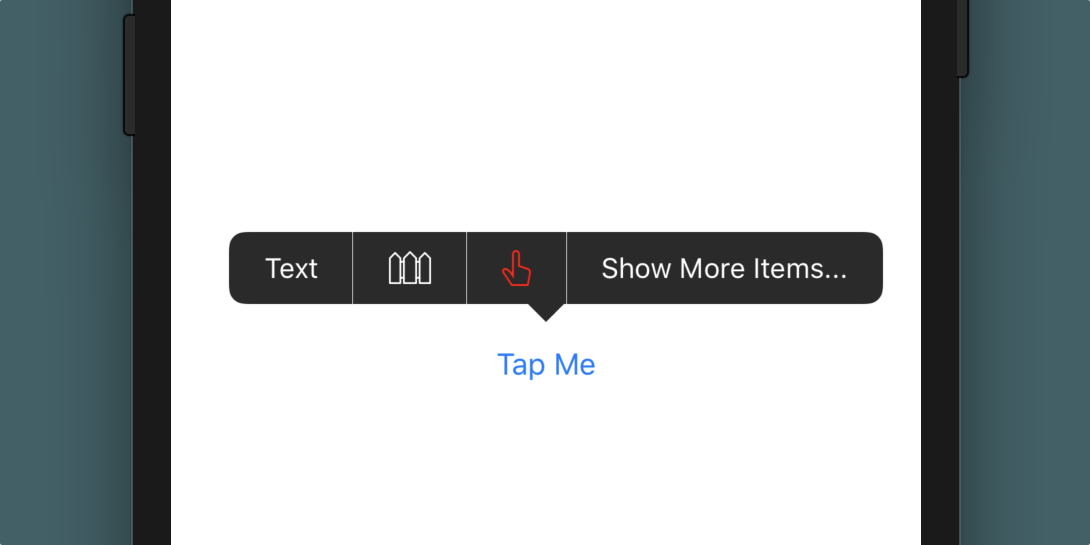 GitHub - cxa/MenuItemKit: UIMenuItem with image and closure(block) action