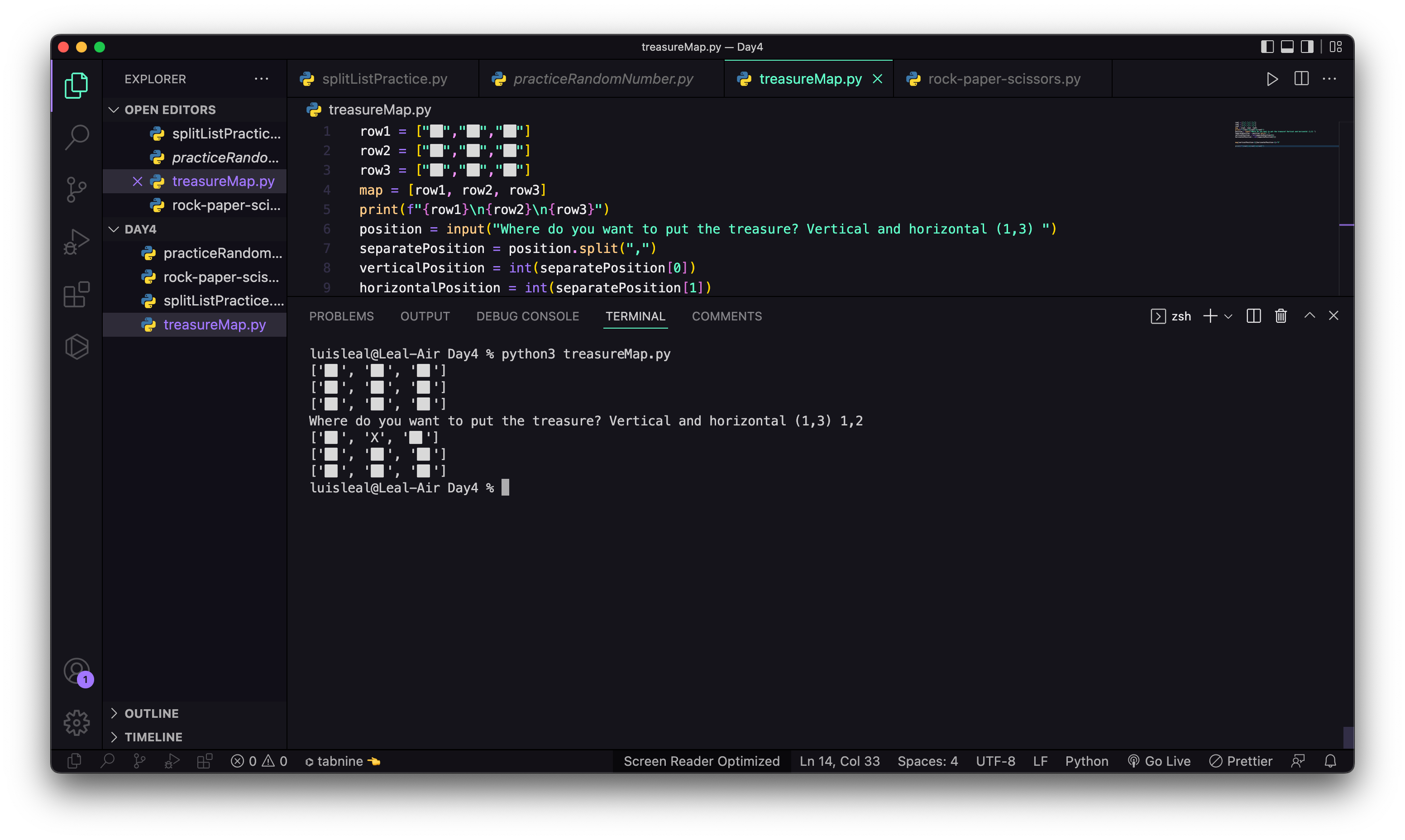 GitHub - luislealdev/treasureMapPython