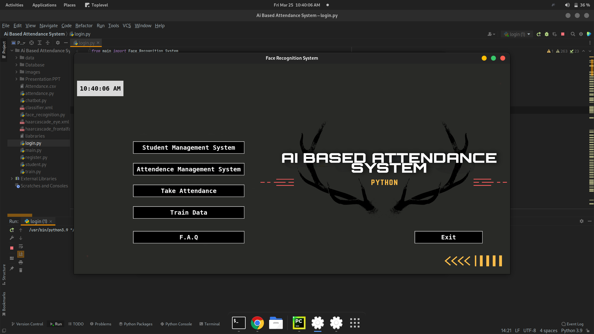 GitHub - iamgauravn/Ai-Based-Attendance-System: Face Recoginition System