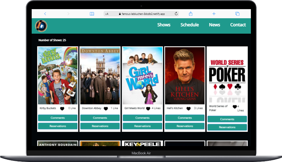 GitHub - AnicetFantomas/Tv-maze: It is a single page application named AniHamzAl based on the ...