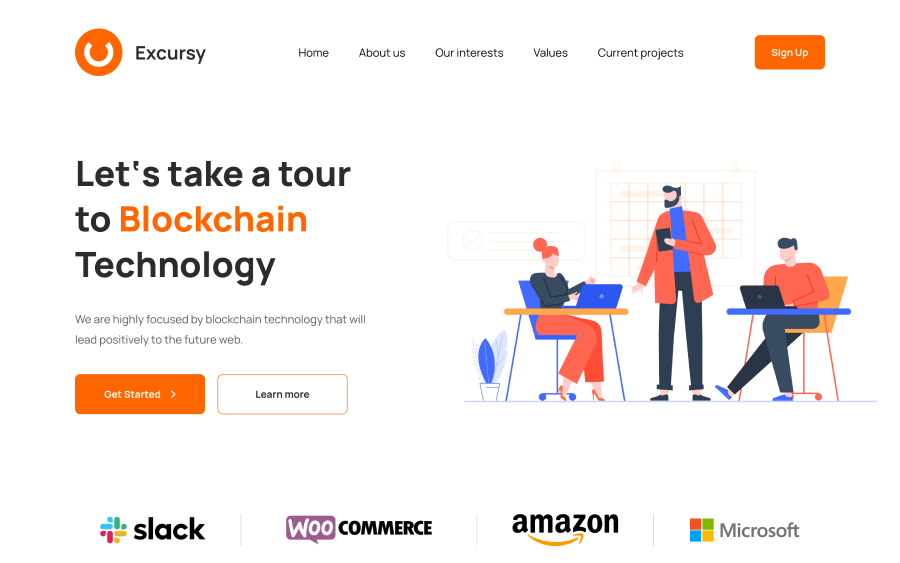 GitHub - vanderms/excursy-blockchain-landing-page: NextJs | SCSS | Netlify