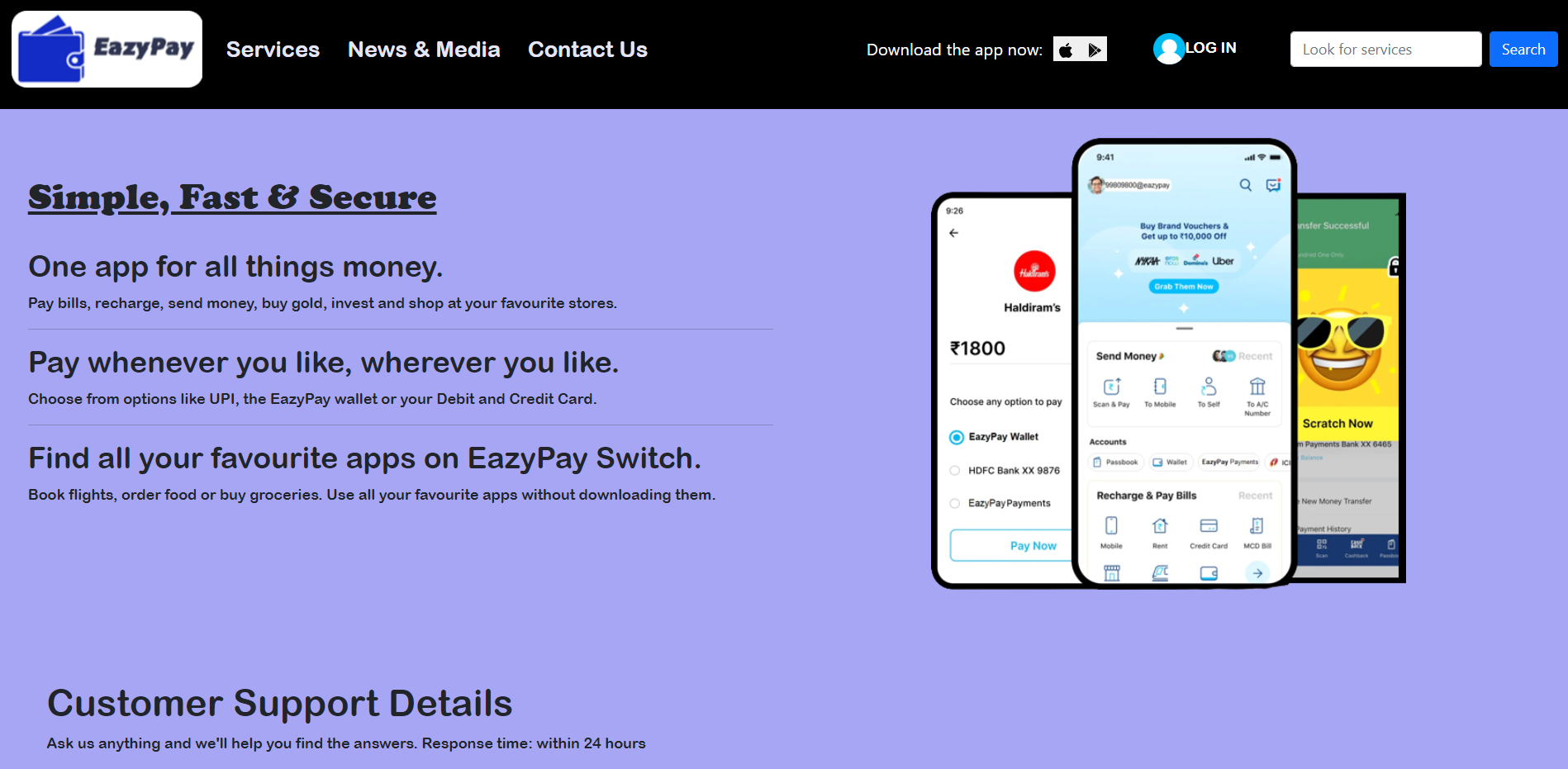 GitHub - ayushmaanFCB/EazyPay-ePayment: A simple Angular website for e ...