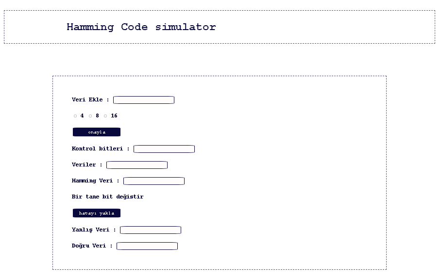 GitHub - Wahib-eng/Bilgisayar-Mimarisi: Hamming code Error Detection and Correction