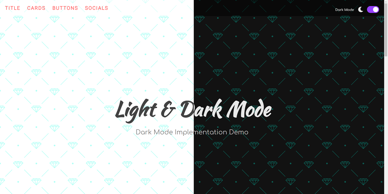 GitHub - sampconrad/light-dark-mode: Demo of Light & Dark mode ...