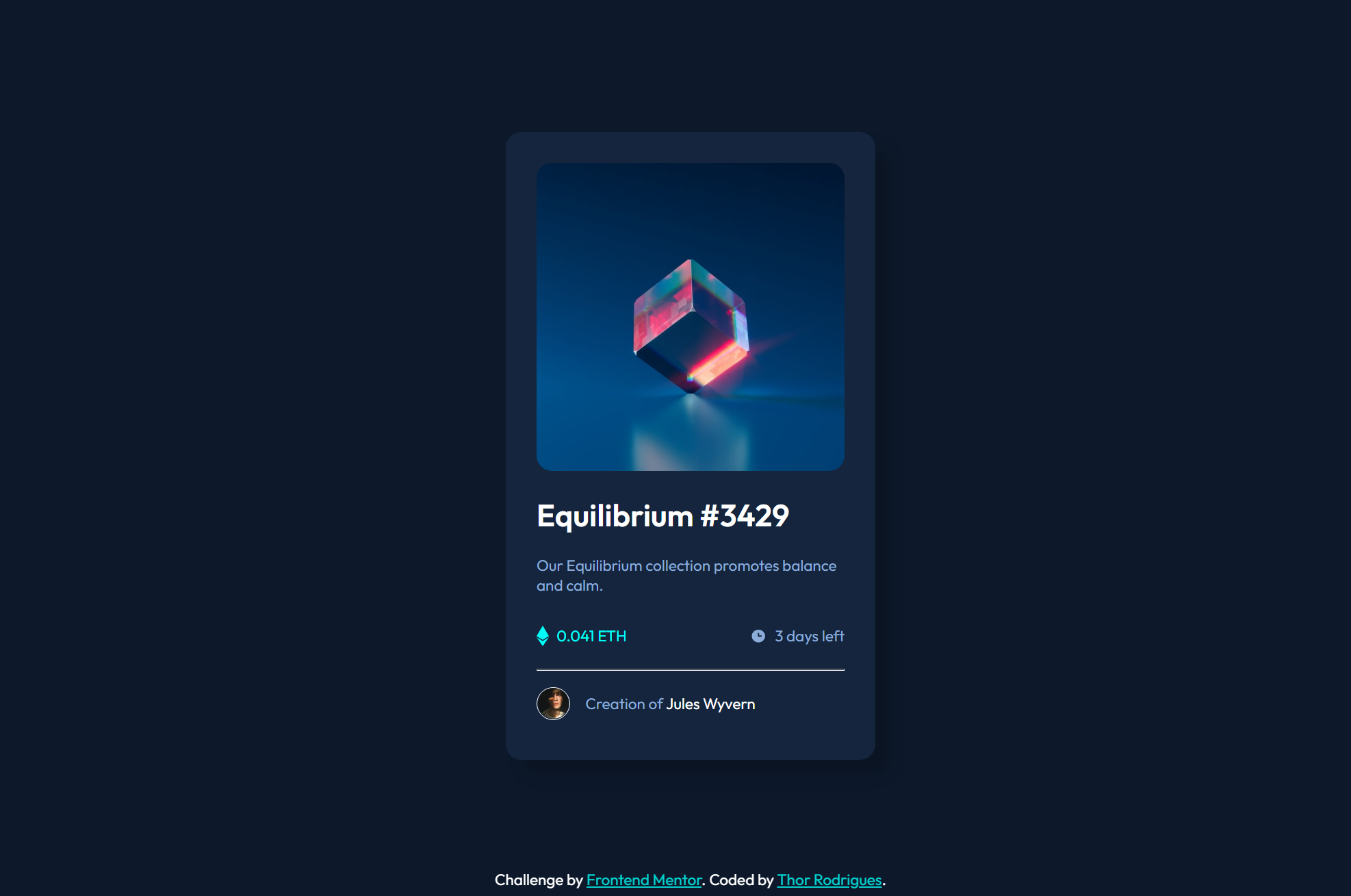 Github Thor Rodriguesnft Preview Card Component This Repository