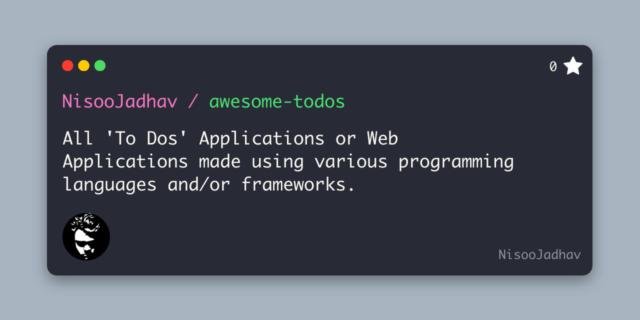 GitHub - NisooJadhav/awesome-todos: All 'To Dos' Applications or Web ...