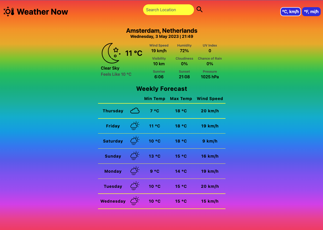 GitHub - EmbryonicDev/weather-app